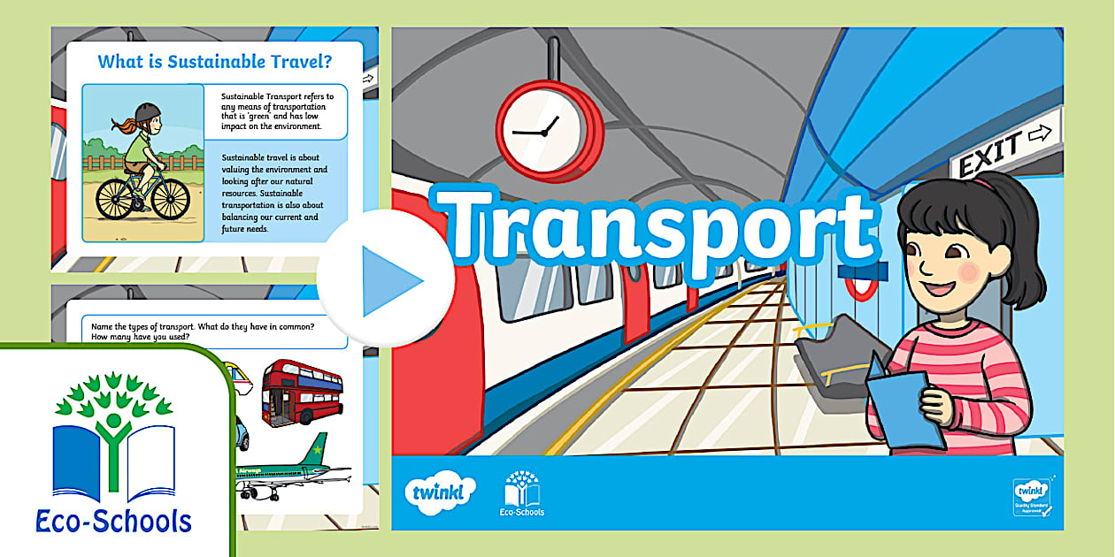 FREE! - Eco-Schools NI: KS1 Sustainable Transport PowerPoint