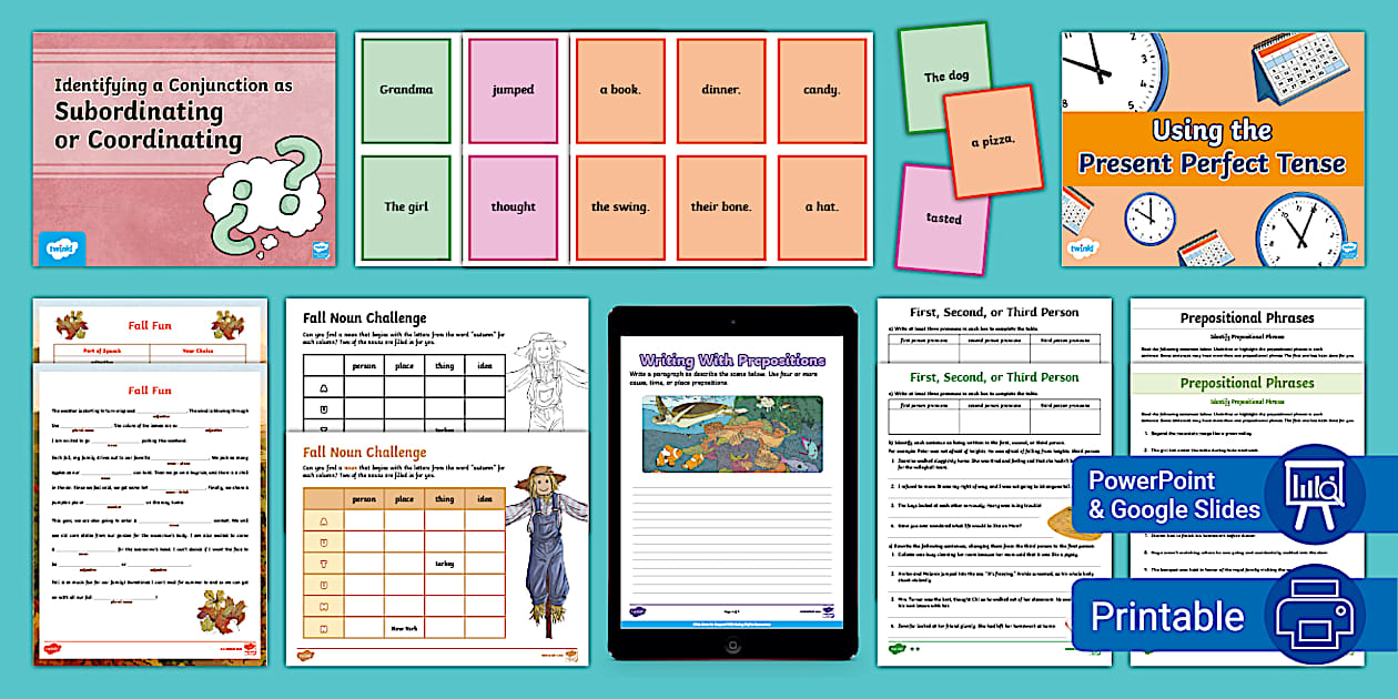 Fifth Grade Grammar Activity Pack (teacher made) - Twinkl