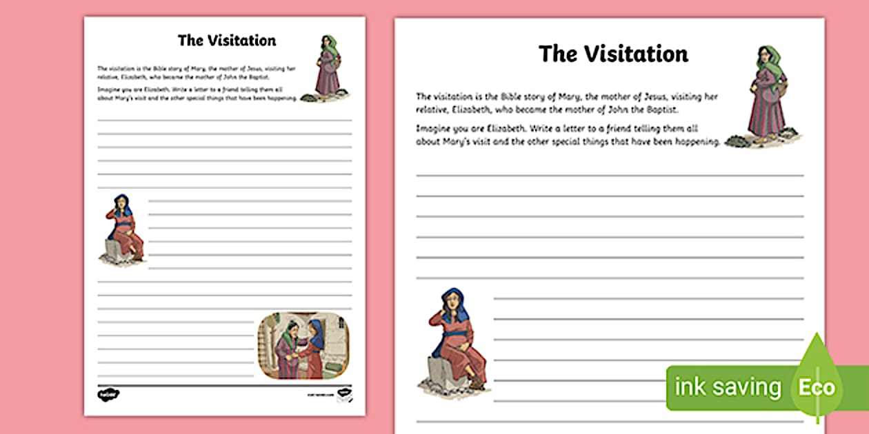 KS2 The Visitation Letter Writing Worksheet (teacher made)