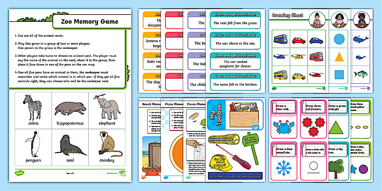 Teaching Assistant Auditory Memory Resource Pack - assistant