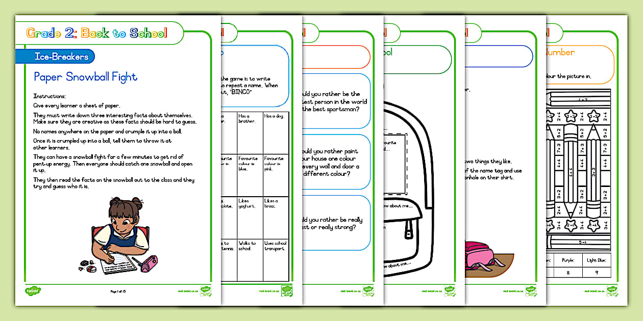 Back to School Grade 2 Pack (teacher made) - Twinkl