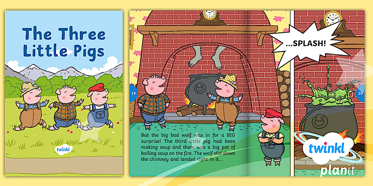 The Three Little Pigs eBook (teacher made) - Twinkl