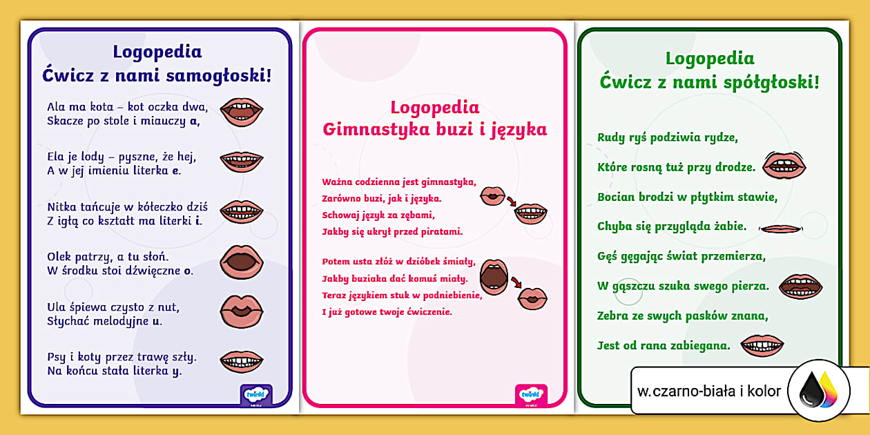 Logopedia | Plakaty | Zestaw