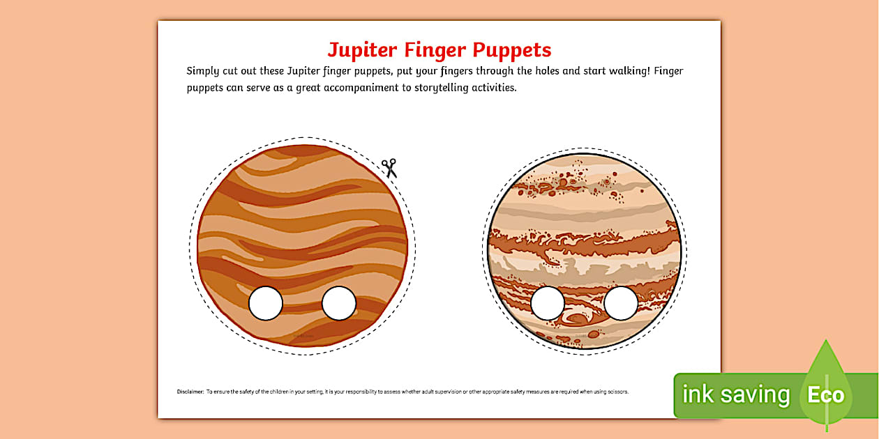 Jupiter Finger Puppets - Storytelling Activity - Twinkl