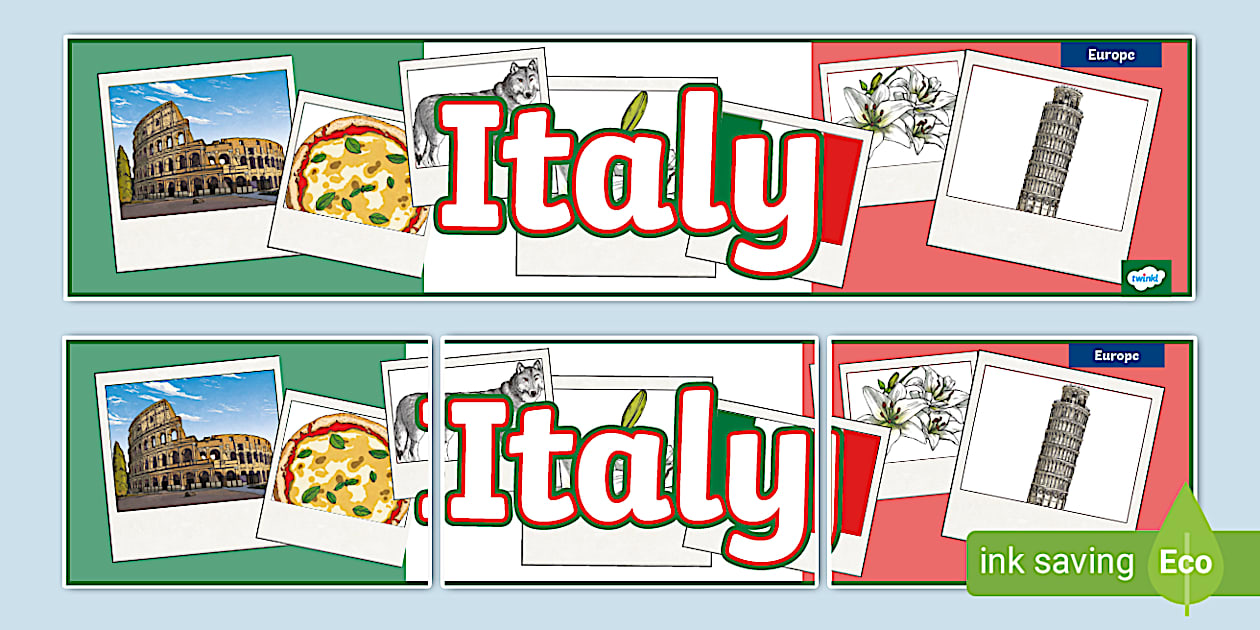 Italy KS2 Display Banner (teacher made) - Twinkl