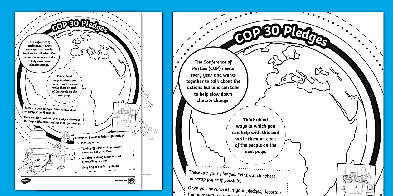 COP30 Pledge Activity (teacher made) - Twinkl