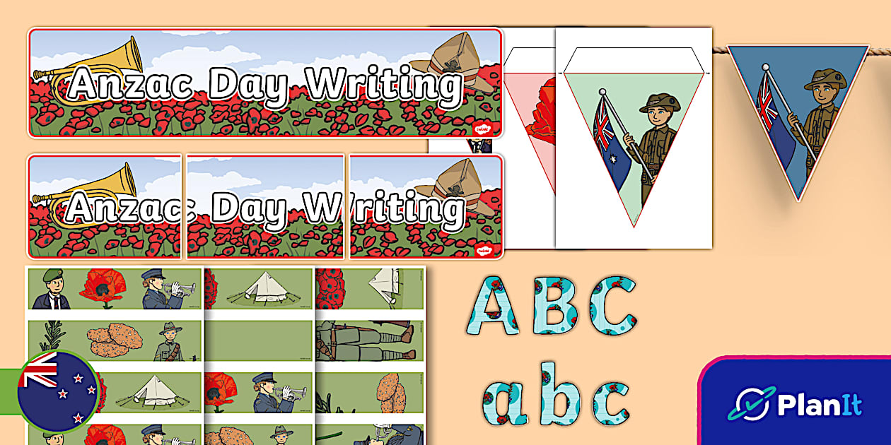 Phase 1: Anzac Day Story Writing Optional Display Resources