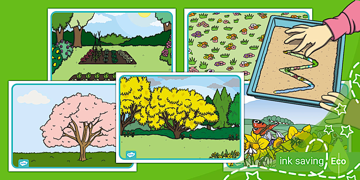 Spring-Themed Mark Making Image Reveal Activity - Twinkl
