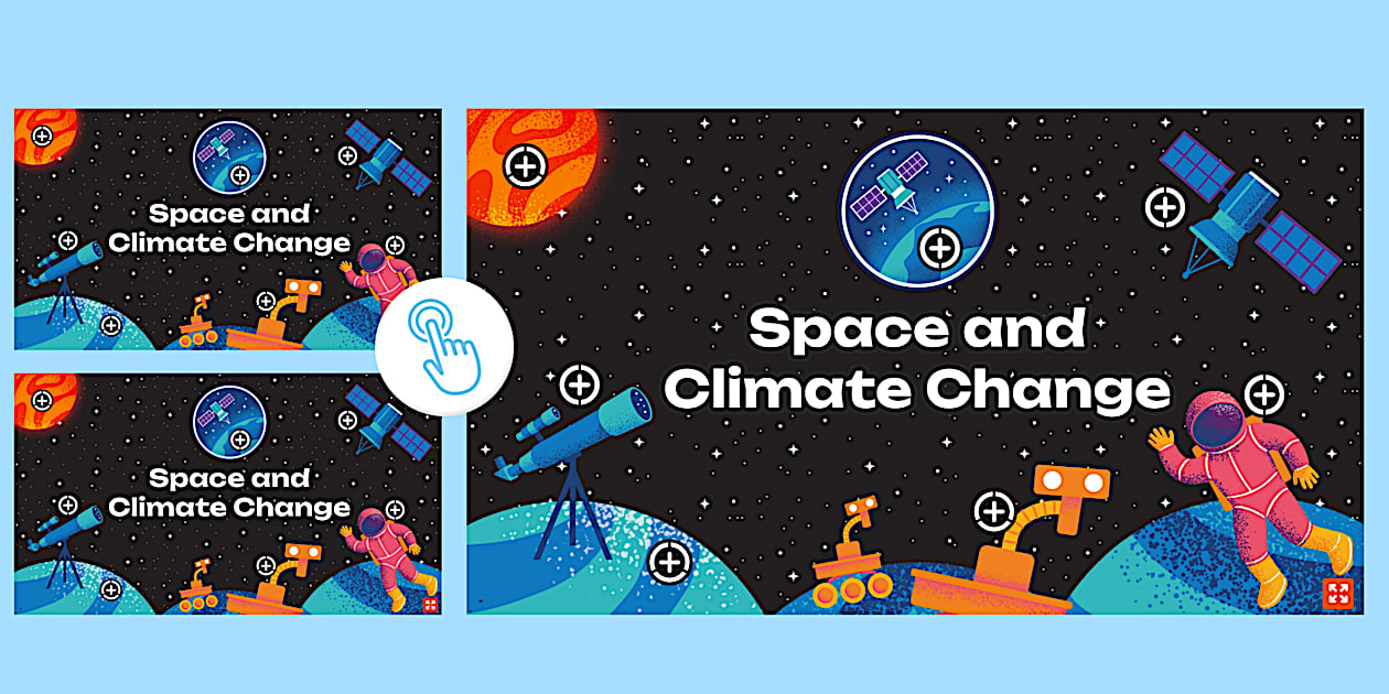 Space and Climate Change Go! Interactive Hotspot - Twinkl