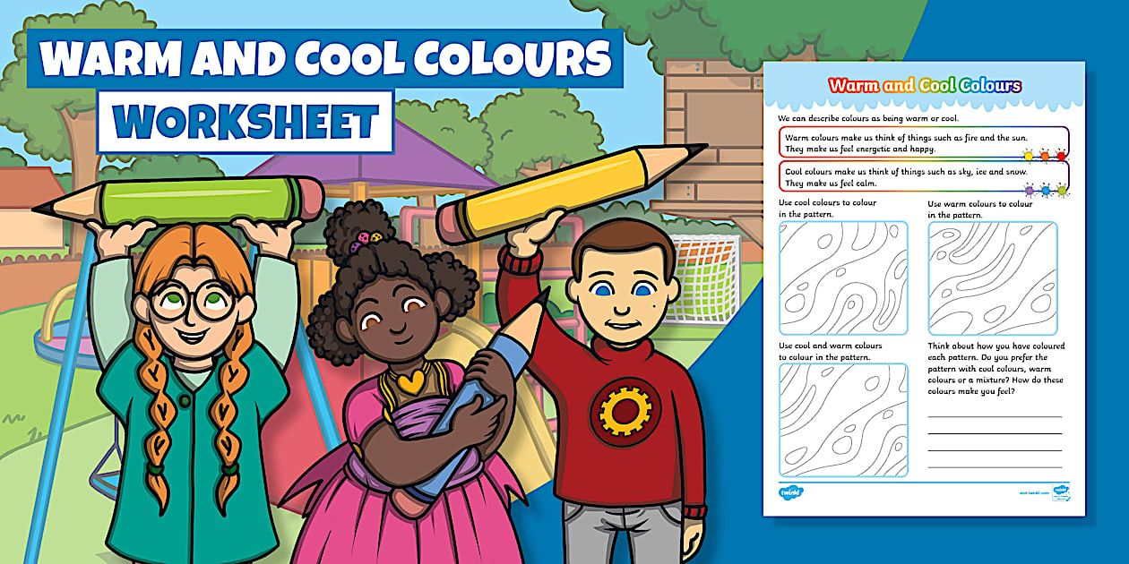 Warm and Cool Colours Activity - Twinkl