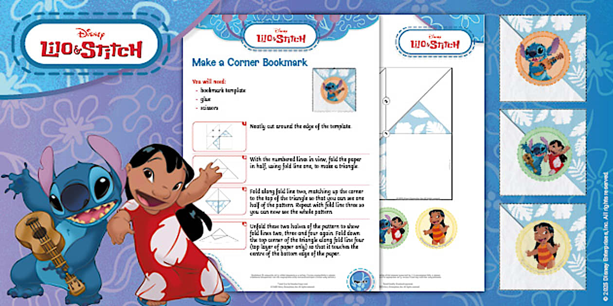 Disney Lilo & Stitch Craft Activity | Bookmark Craft