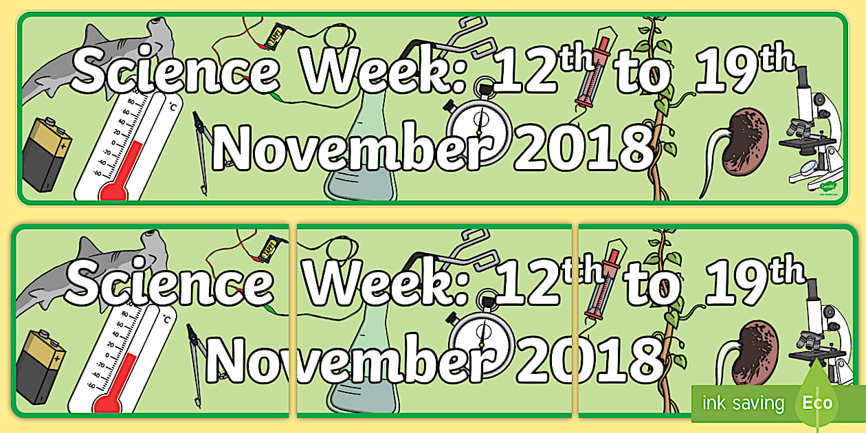 ROI Science Week 2025 Display Banner (teacher made) - Twinkl