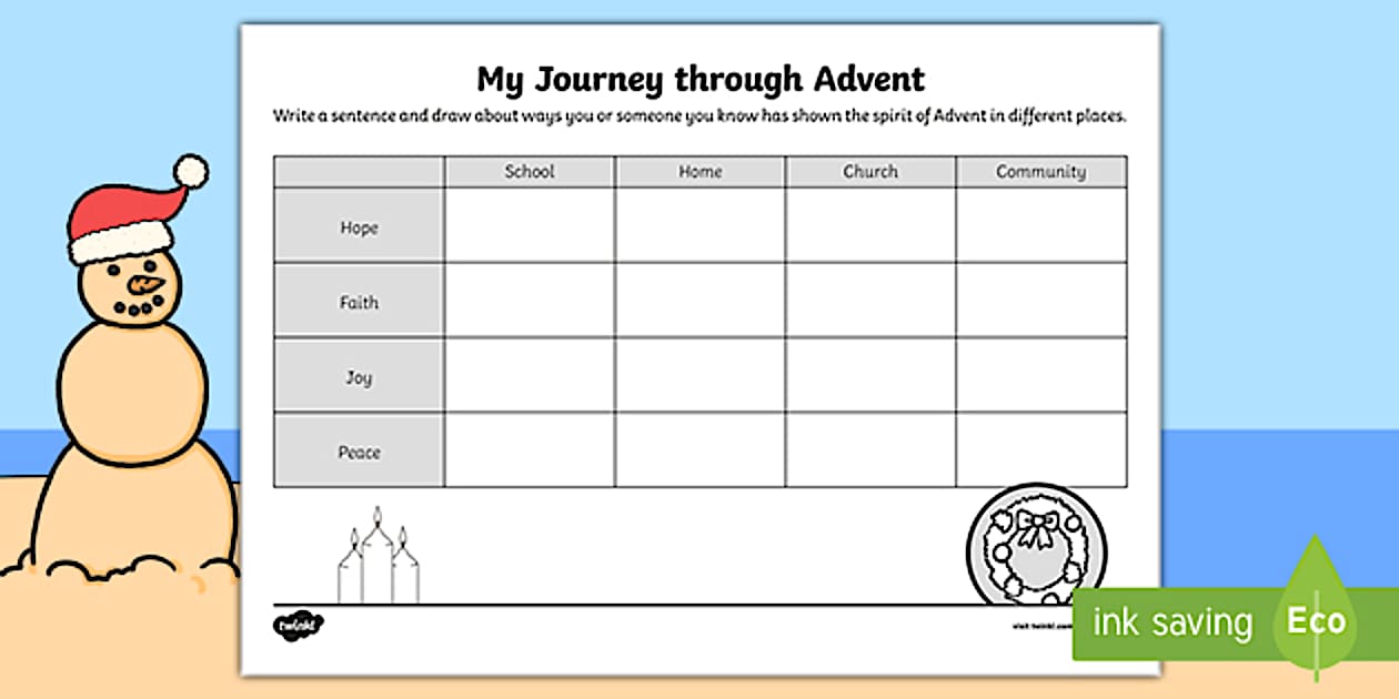 My Advent Journey (teacher made) - Twinkl