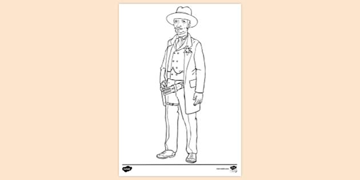 Wild West Colouring Sheet | Colouring Sheets (teacher made)