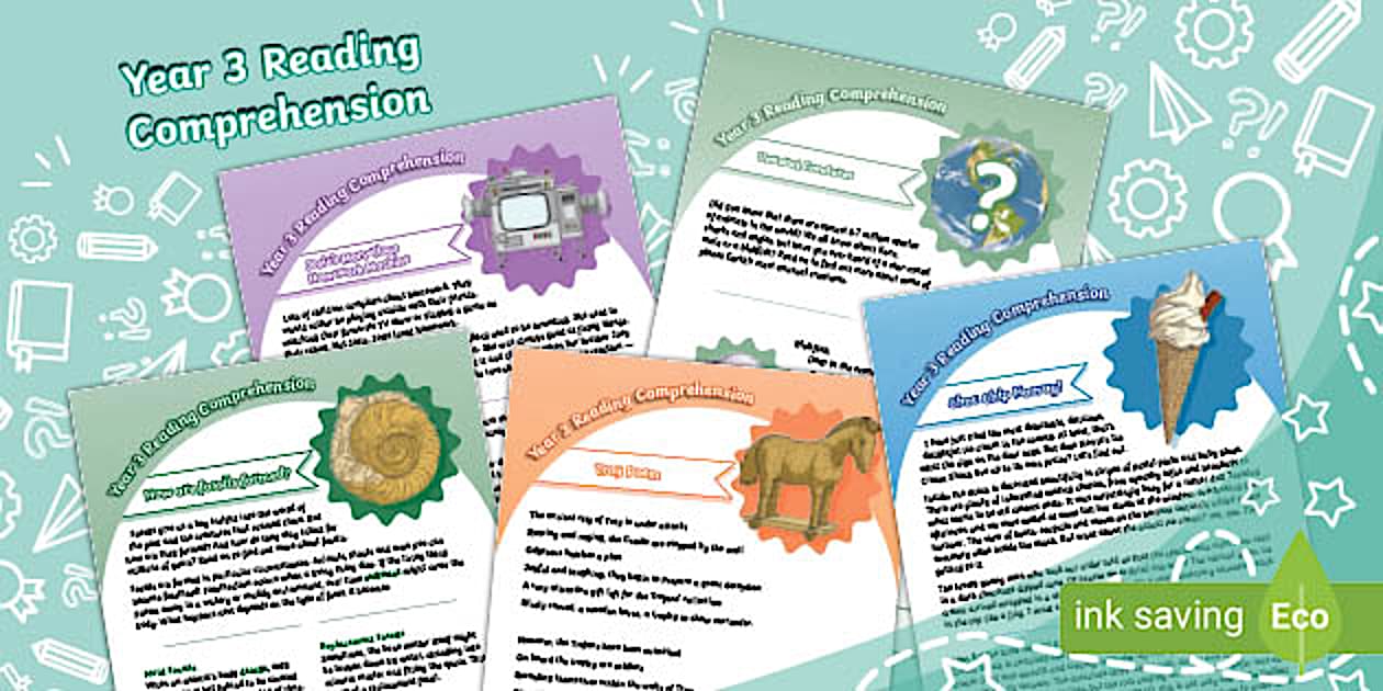 Year 3 Reading Comprehension Pack 2 (Ages 7 - 8) - Twinkl