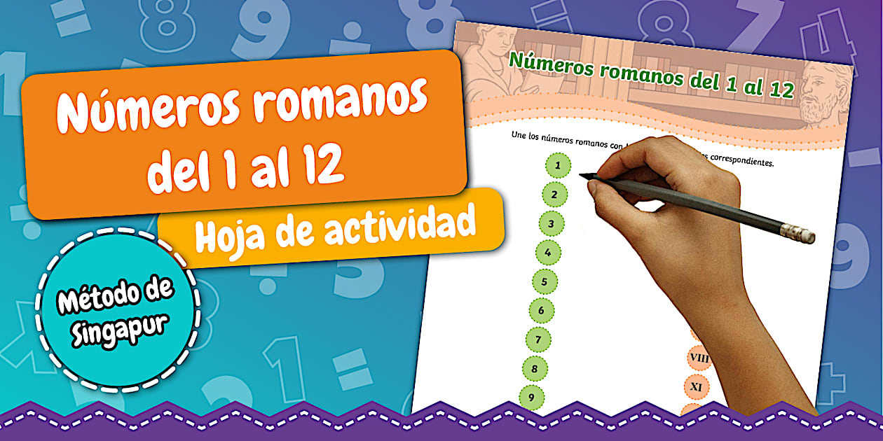 Números romanos 1 al 12