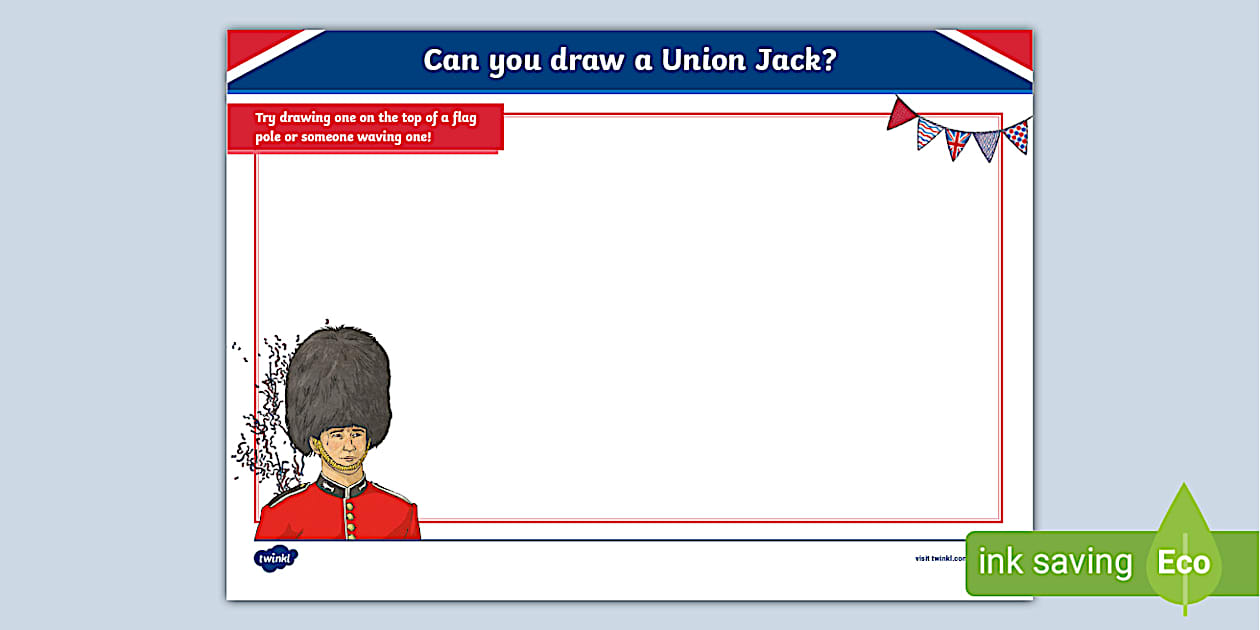 Union Jack Drawing Prompt Activity | Twinkl Drawing Prompt