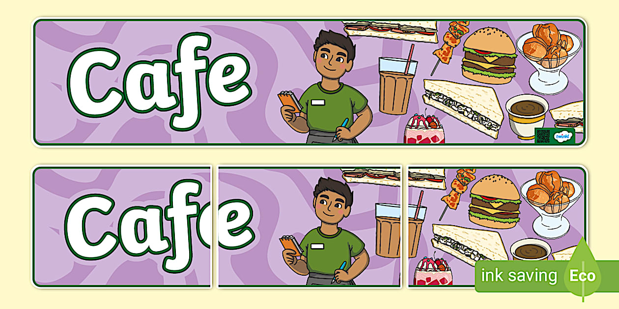 Café Banner (teacher made) - Twinkl