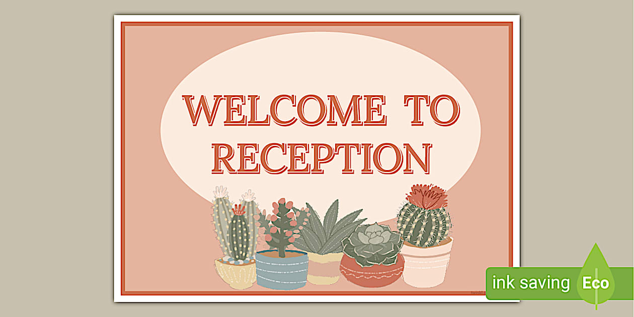 Welcome to Reception Display Poster (teacher made) - Twinkl