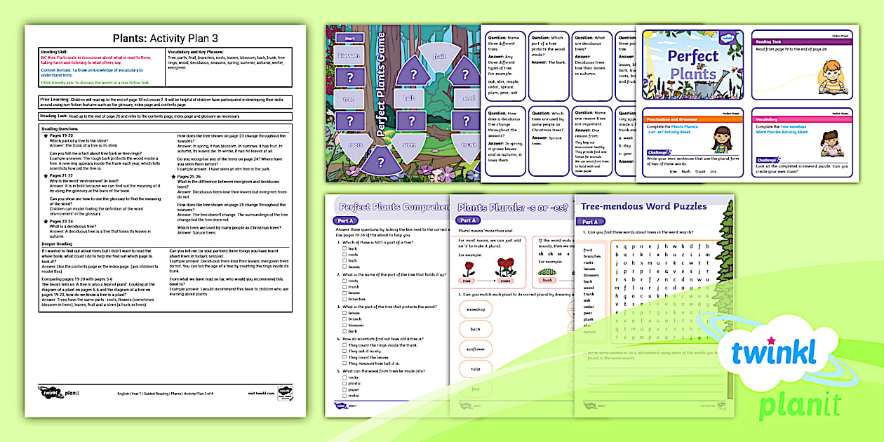 Perfect Plants Guided Reading Lesson 3 Y1 (teacher made)
