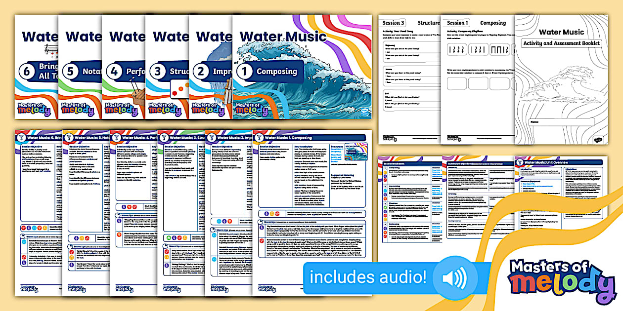 👉 Year 3 Water Music Unit Pack (professor feito) - Twinkl