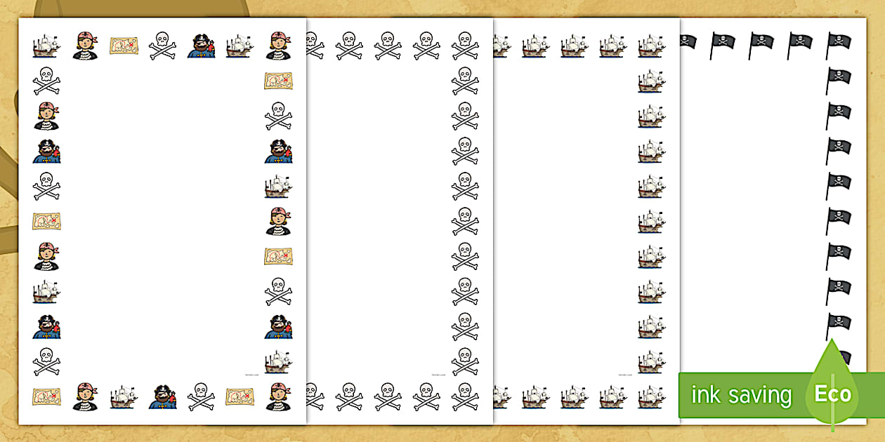 Australian Pirates Page Border Pack (teacher made) - Twinkl