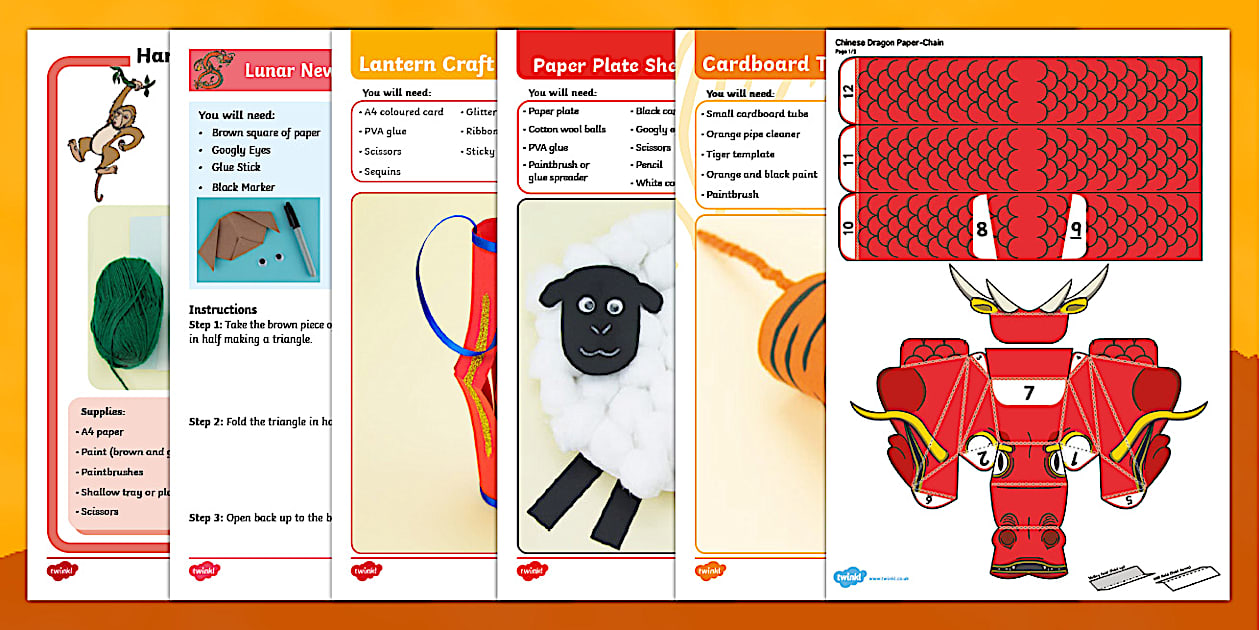 Lunar New Year Crafts - Activity Pack (Teacher-Made)
