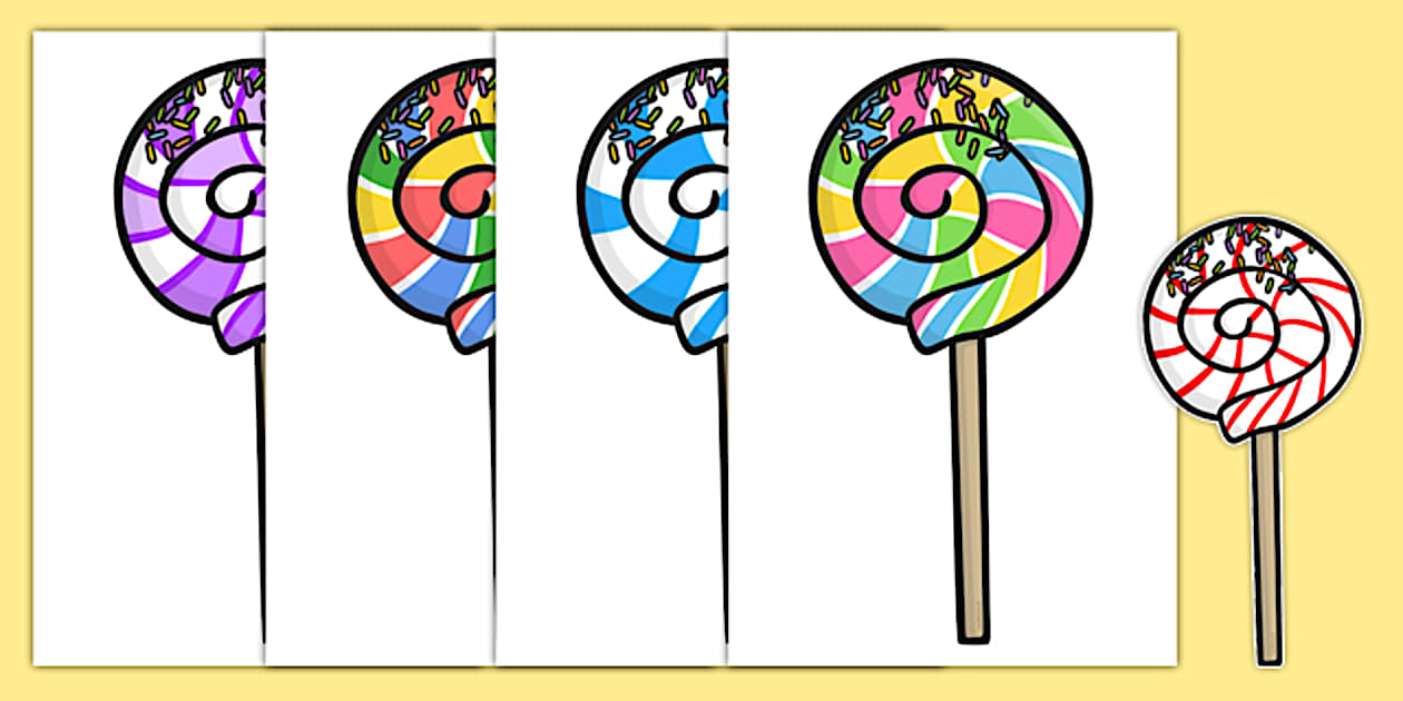 Lollipop Cut Outs | Parties and Signs | Twinkl - Twinkl