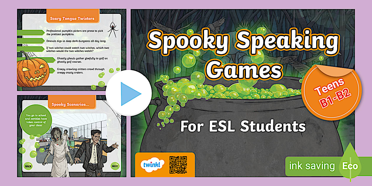 Spooky Halloween ESL B2 Speaking Games [Teens, B1-B2]