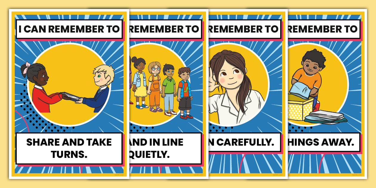 POP Art!-Themed Good Manners Display Posters (teacher made)