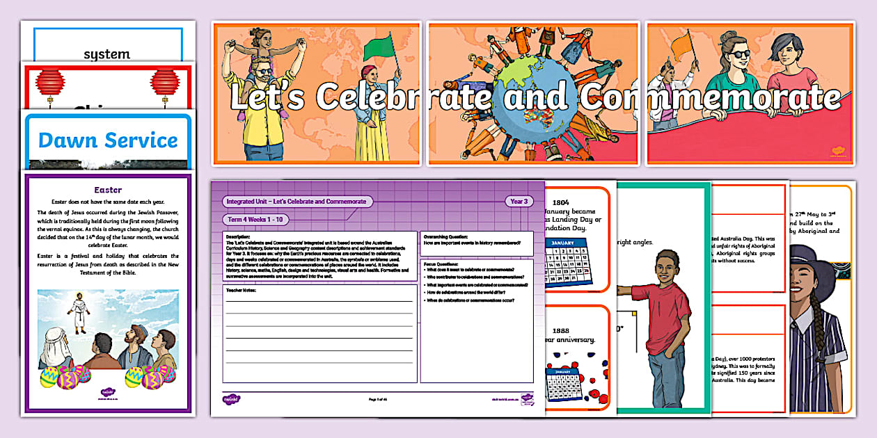 Let’s Celebrate and Commemorate Yr 3 IU Display Pack