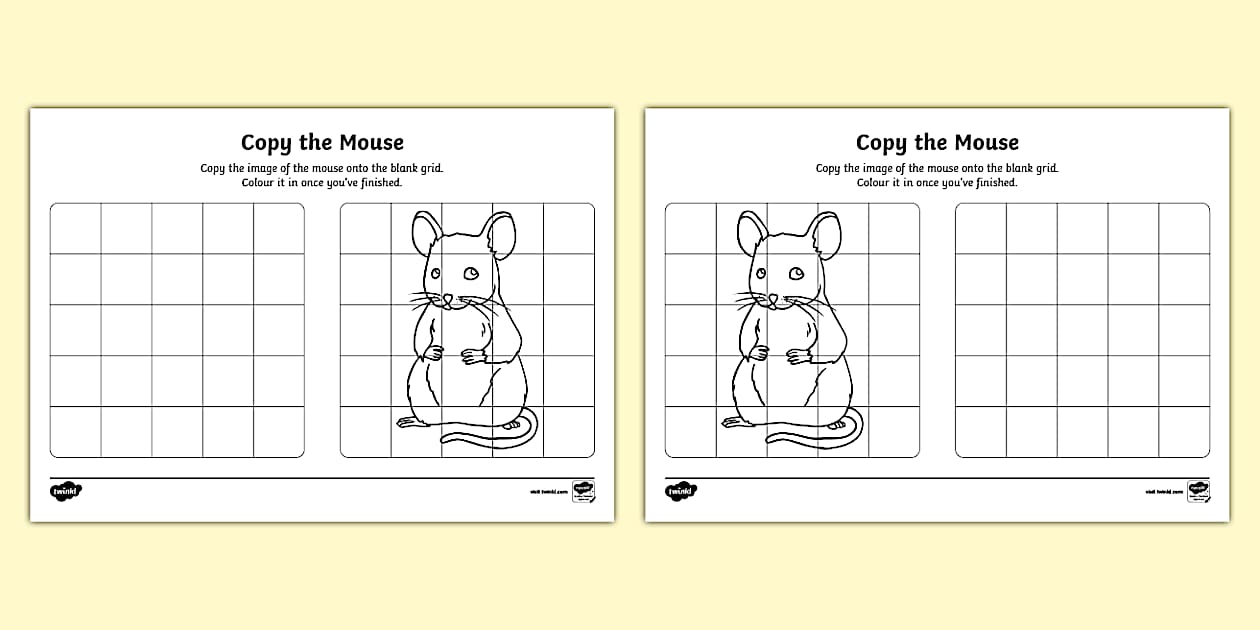 Copy the Mouse Worksheet (teacher made) - Twinkl