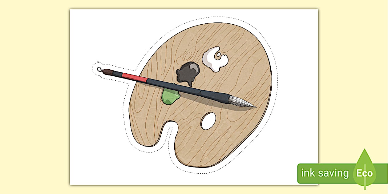 Artist's Palette Display Cut-Out