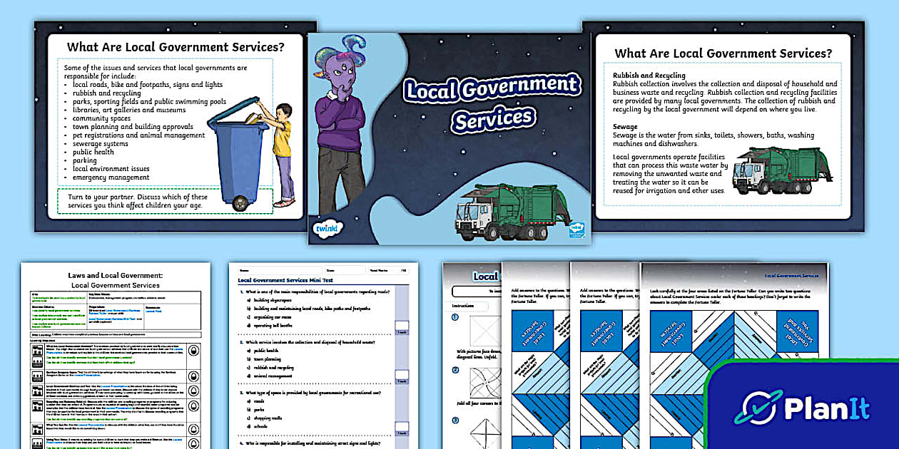 Year 4 HASS Lesson 6 Local Government Services - Twinkl