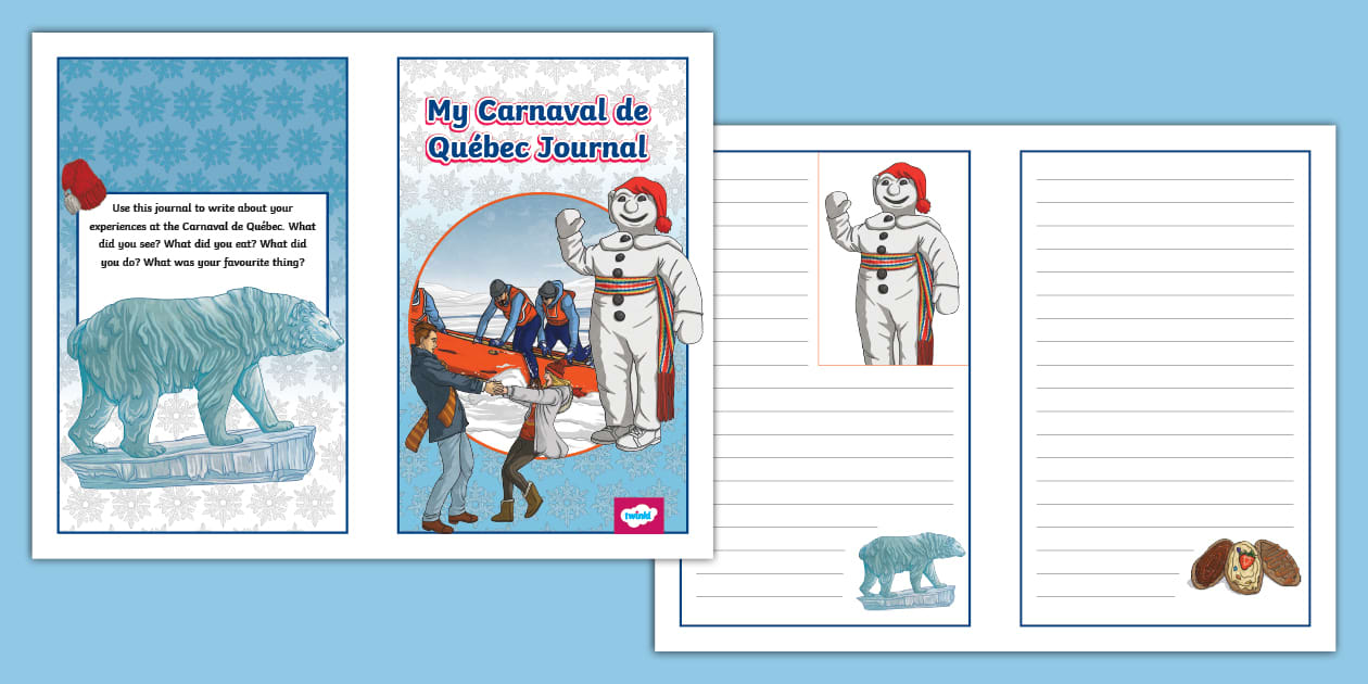My Carnaval de Quebec Journal Writing Frame - Twinkl