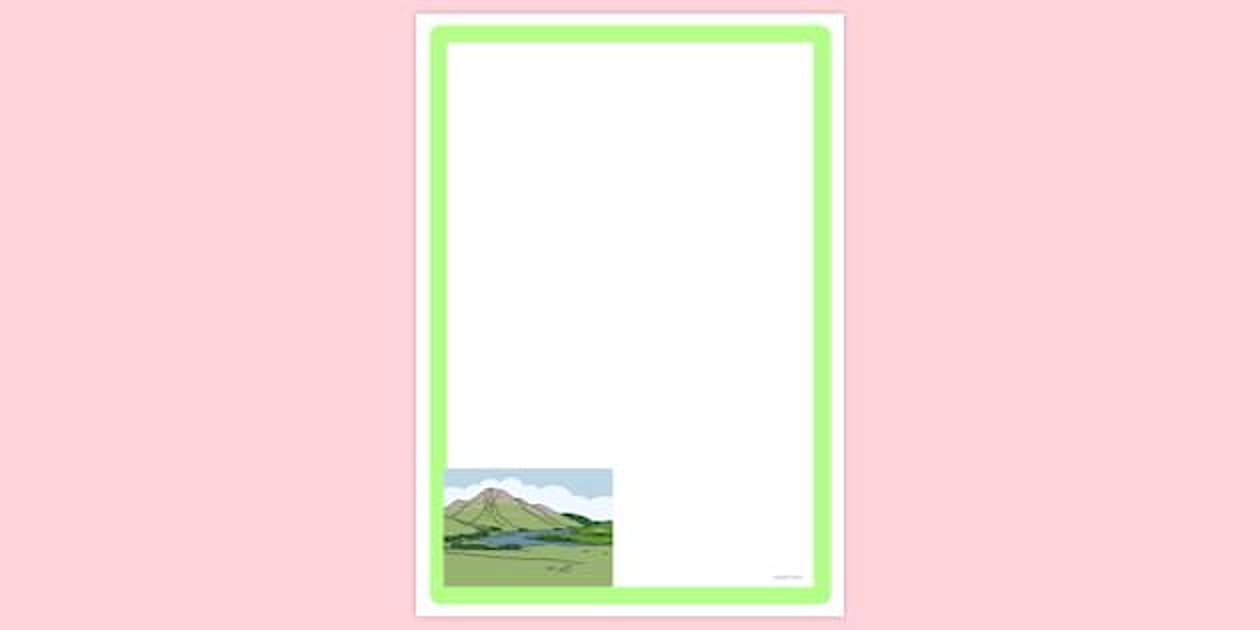 Scottish Highlands Page Border | Page Borders | Twinkl