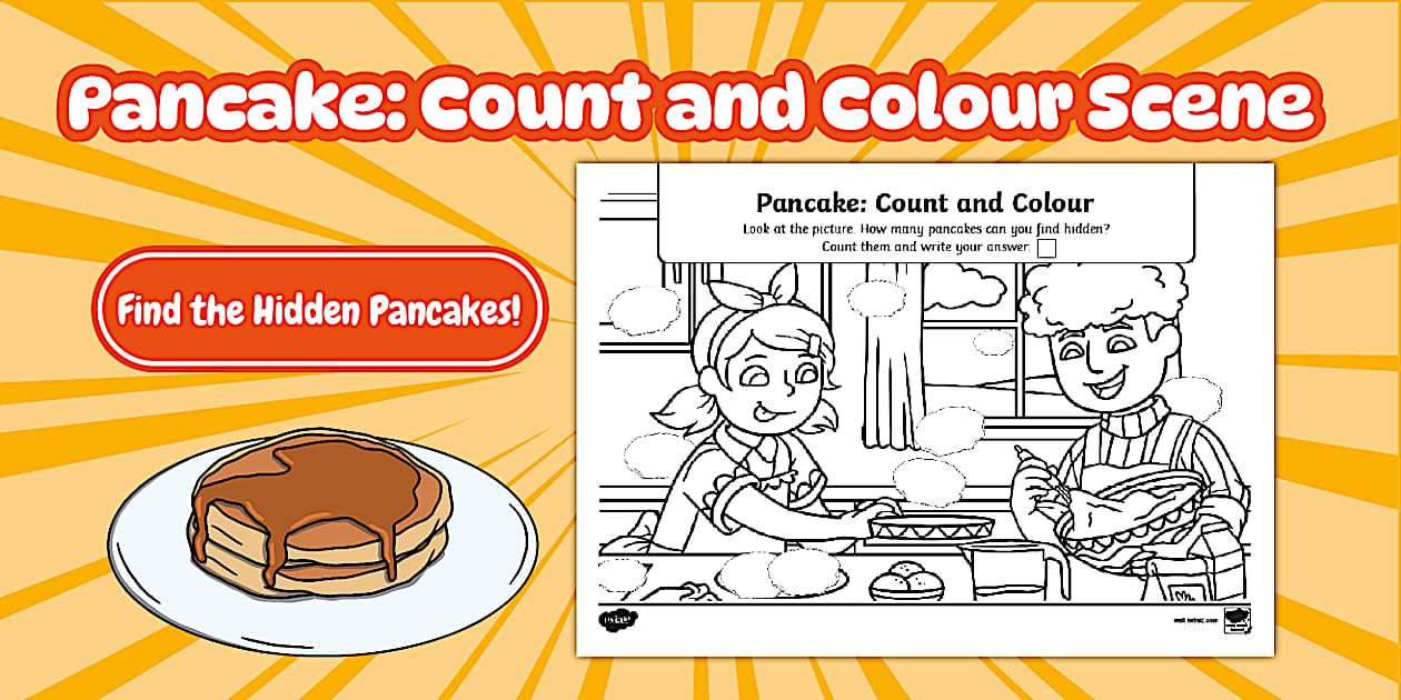 Pancake: Count and Colour Scene