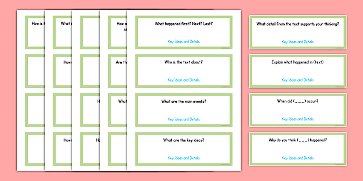 Black and White First Grade Reading Informational Texts Editable Question