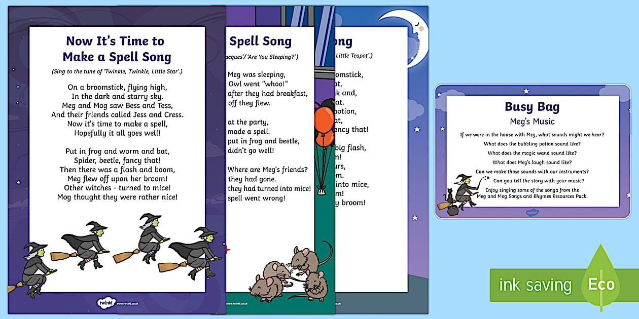 Meg's Music Busy Bag Prompt Card and Resource Pack