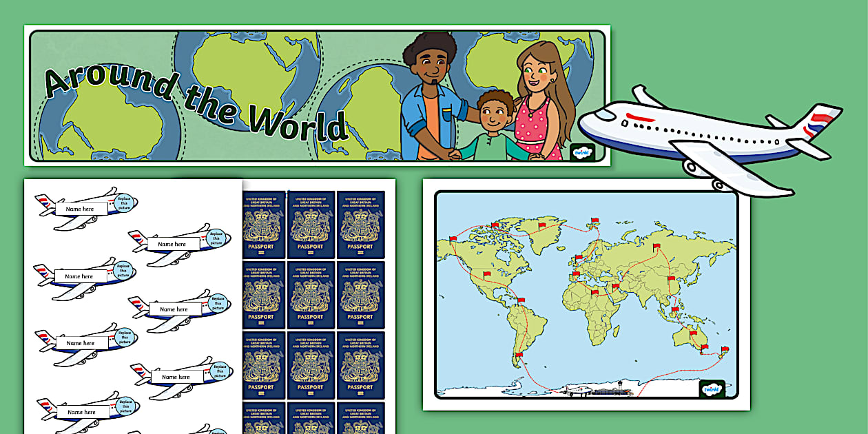 Around the World Reward Display Pack (teacher made) - Twinkl