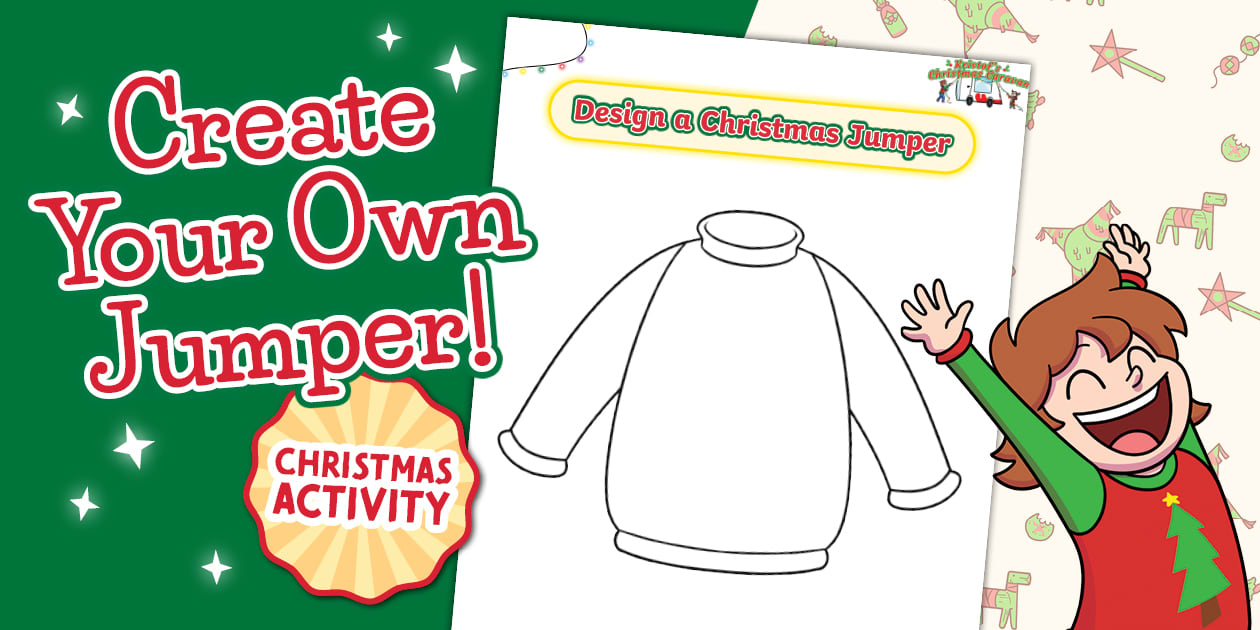 Christmas Jumper Design Activity Sheet - Events
