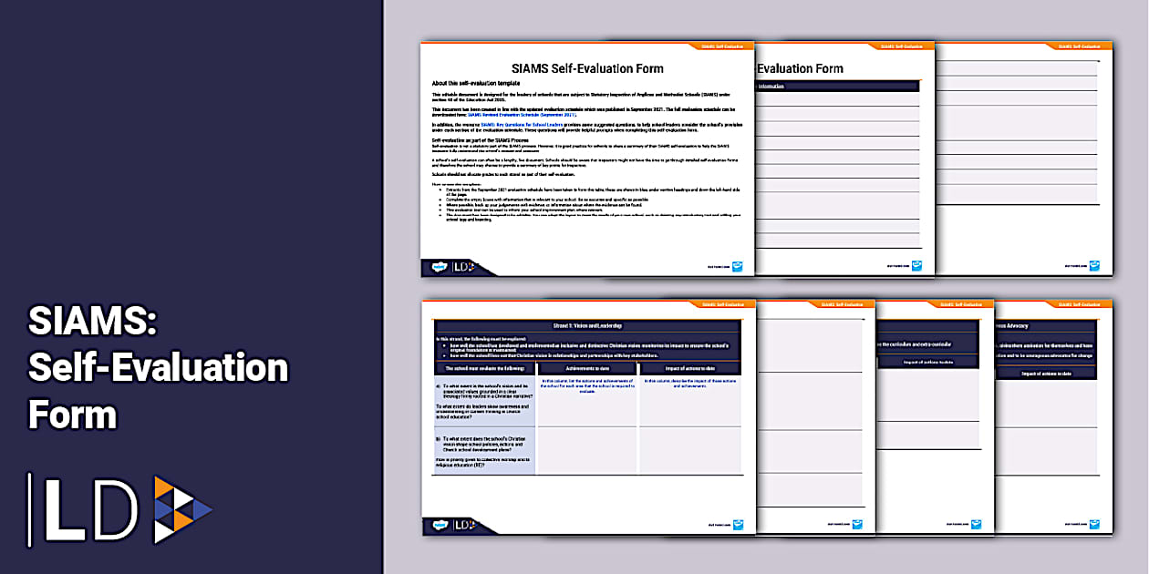SIAMS: Self-Evaluation Form - Twinkl