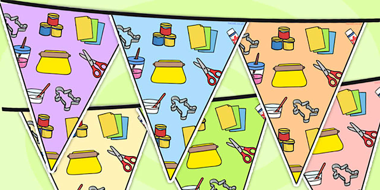 👉 Modelling Area Themed Bunting (teacher made) - Twinkl