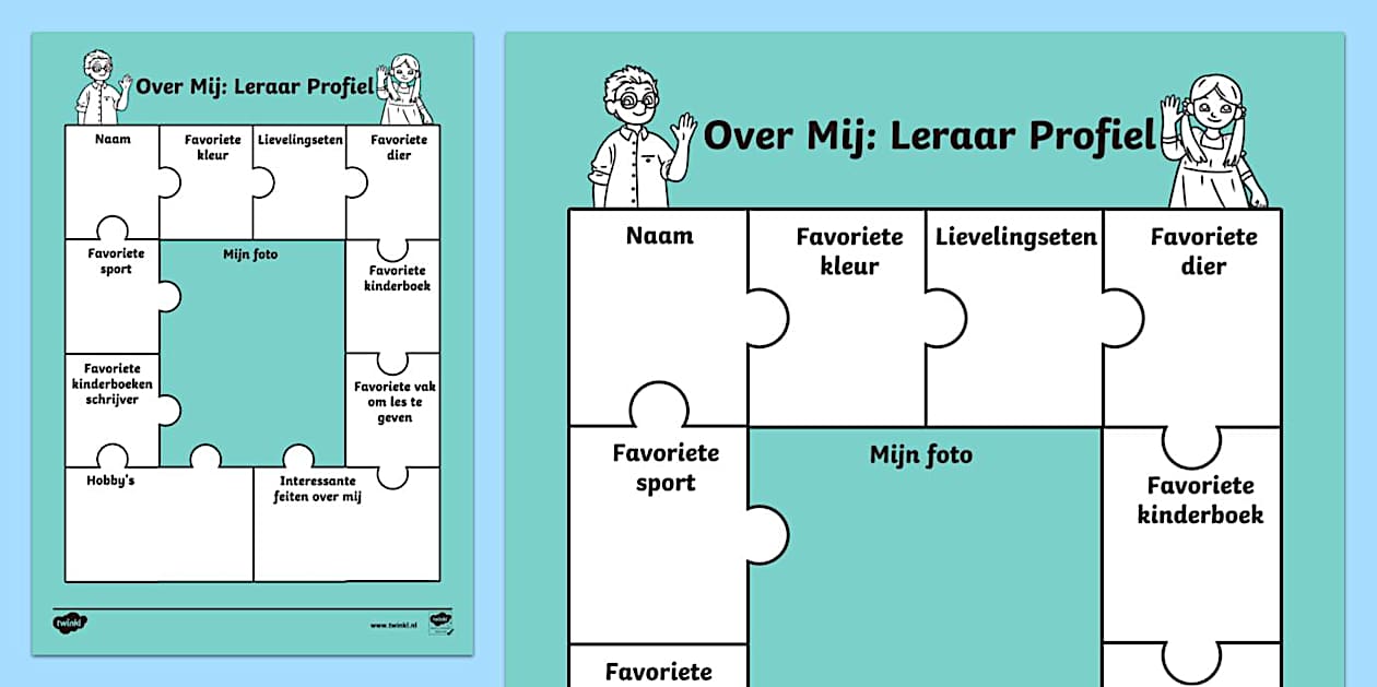 Over Mij: Leraar Profiel (Teacher-Made) - Twinkl