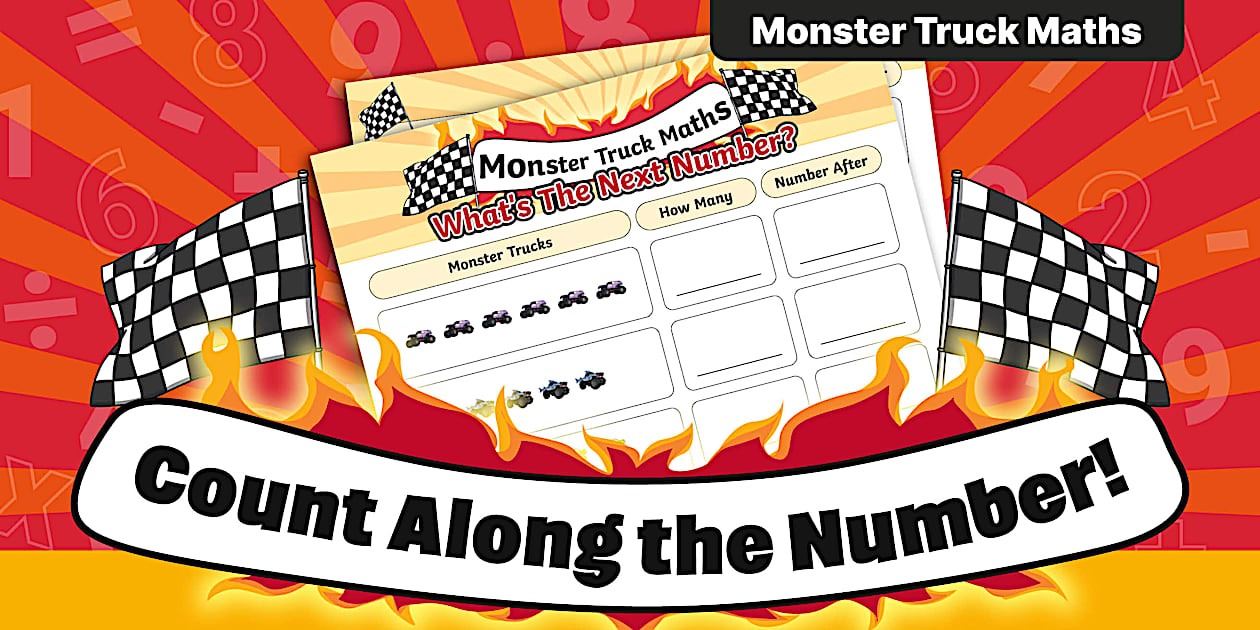Monster Truck Maths: What's The Next Number? (Phase 1)