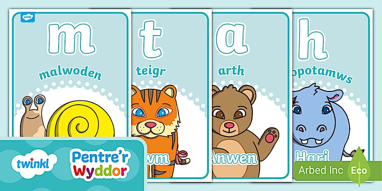 Pentre'r Wyddor: Posteri Cymeriadau Teulu 1 (Teacher-Made)