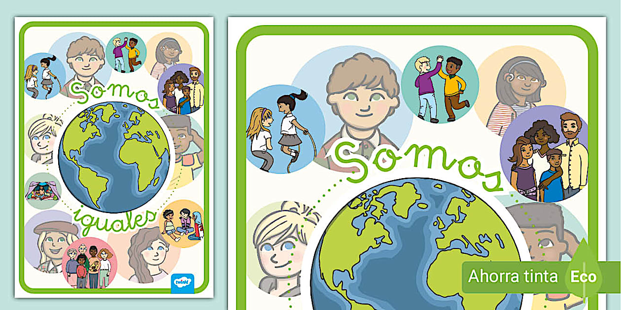 Poster: ¡Somos iguales! (Teacher-Made) - Twinkl