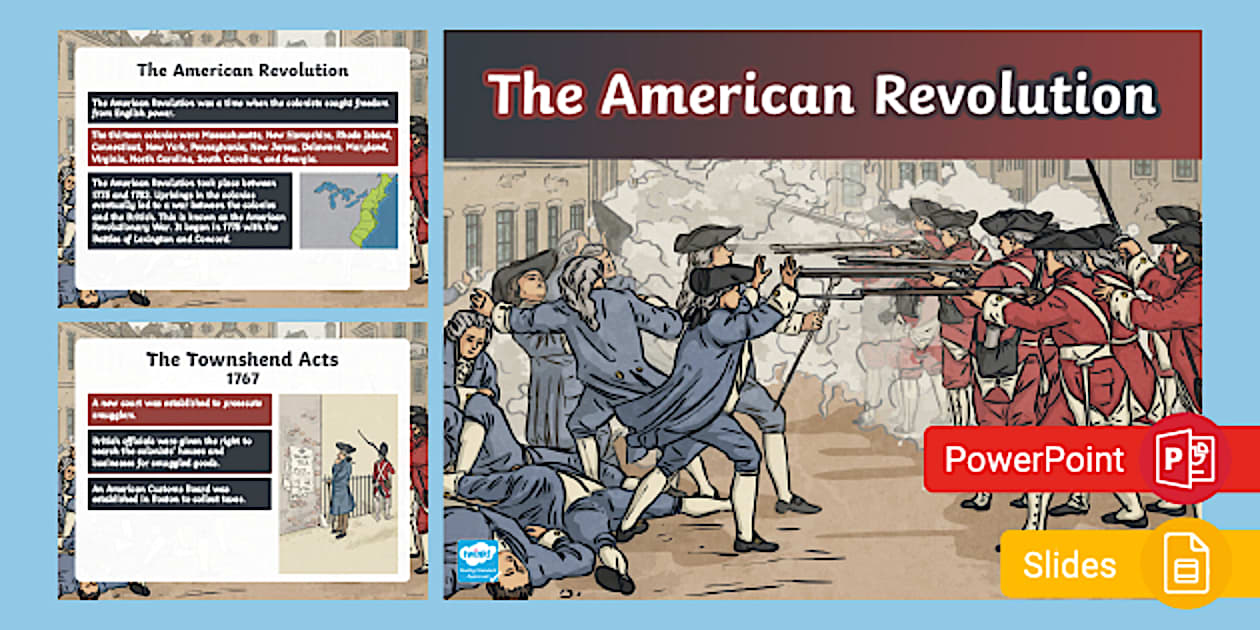 American Revolution Slides | American Revolution | Twinkl US