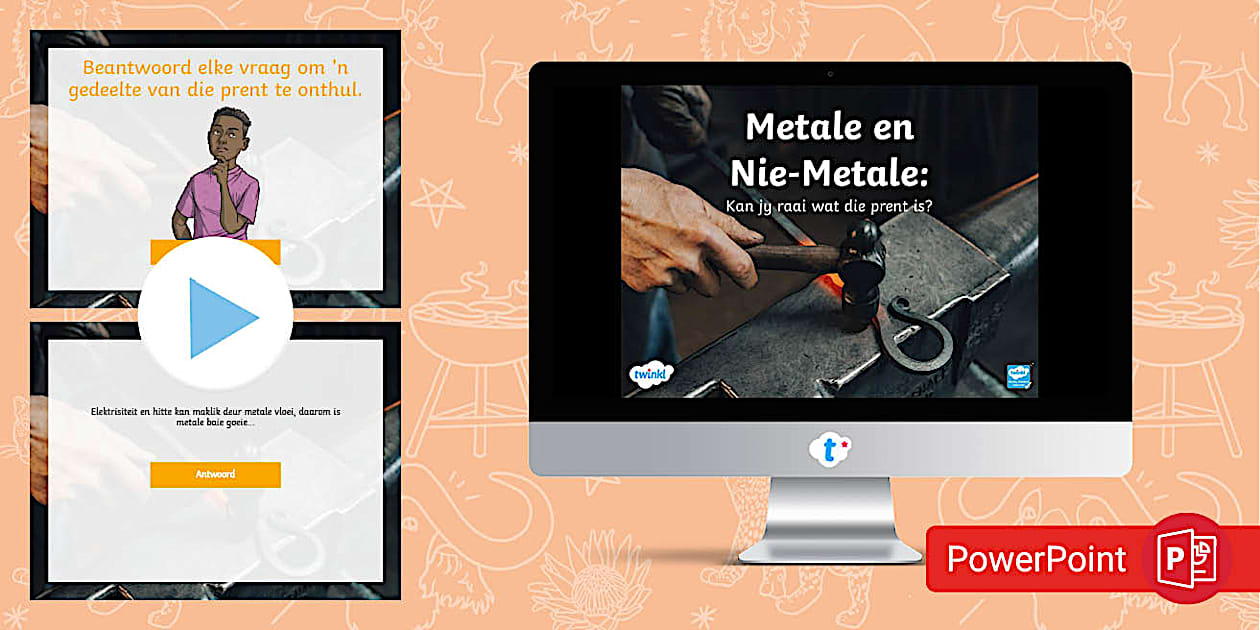 Metale en Nie-Metale Vasvra (teacher made) - Twinkl