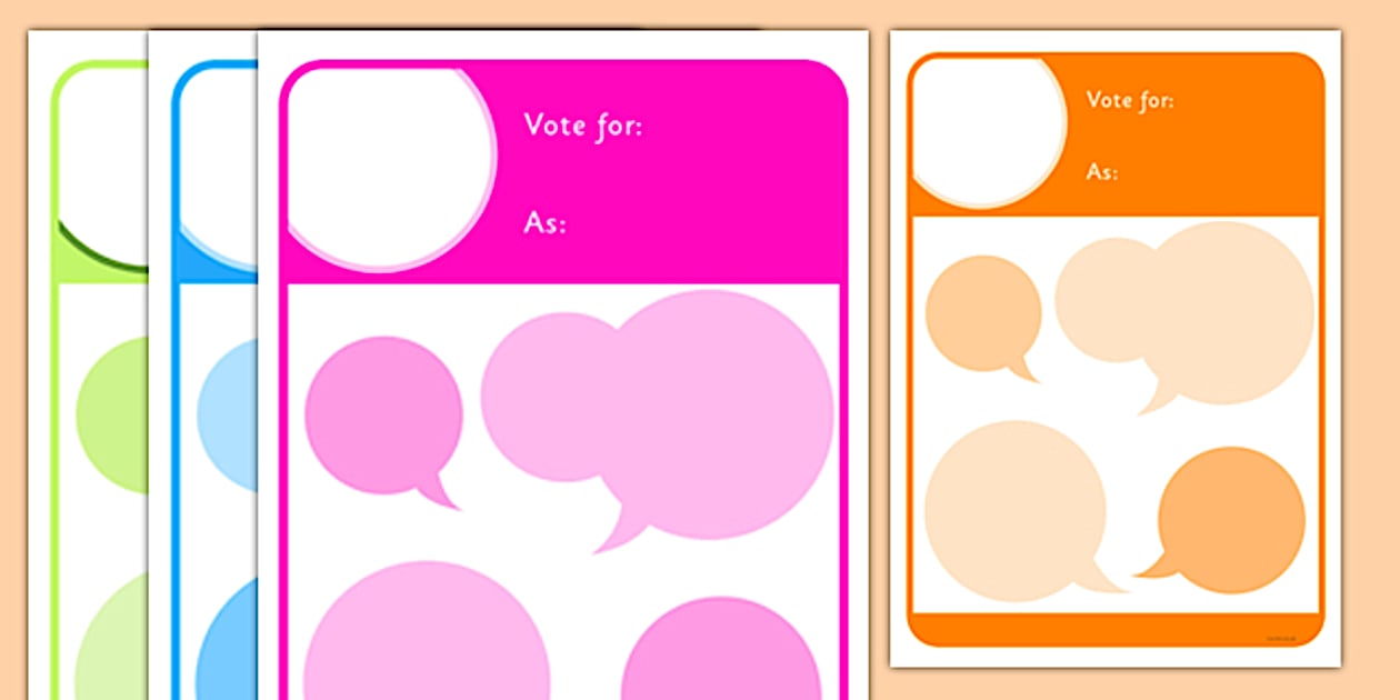 Election Poster Templates | Primary Resources | Twinkl